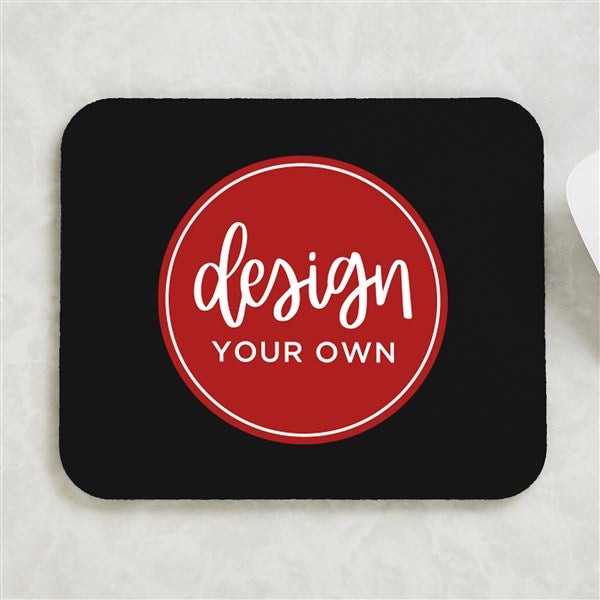 Design Your Own Custom Horizontal Mouse Pad - Black