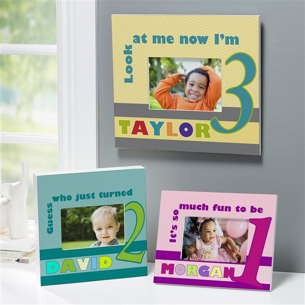 Personalized Birthday Picture Frames for Kids - 123 Happy Birthday to Me