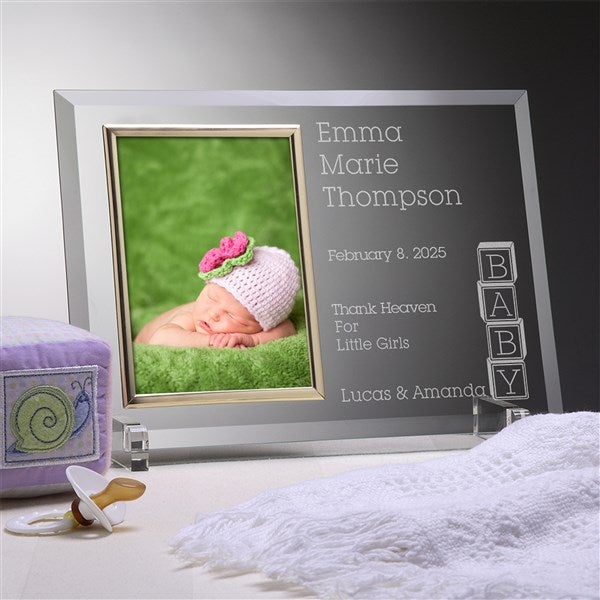Engraved Baby Picture Frames - Precious Baby