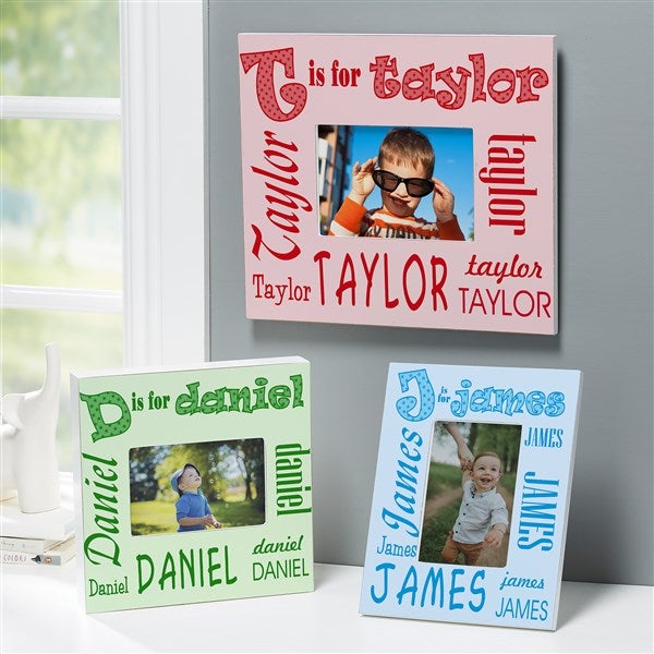 Personalized Alphabet Name Picture Frame