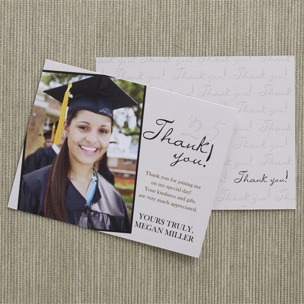 Personalized Graduation Thank You Cards - Refined Graduate