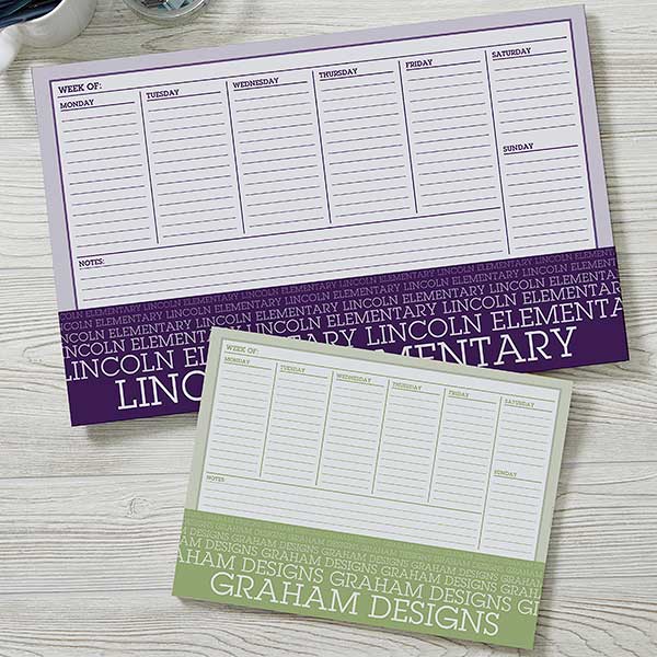 13153 - Optic Name Personalized Weekly Planner