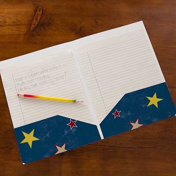 Personalized Sports Folders - Ready, Set, Score