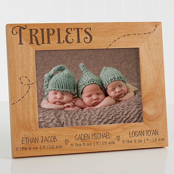 Personalized Picture Frames for Twins & Triplets