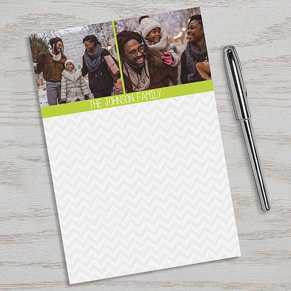 Personalized Photo Chevron Notepads