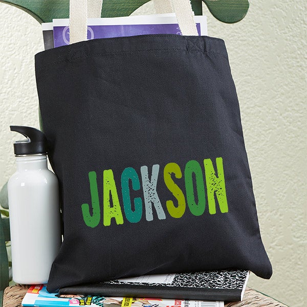 Personalized Kids Tote Bags - Hands Off