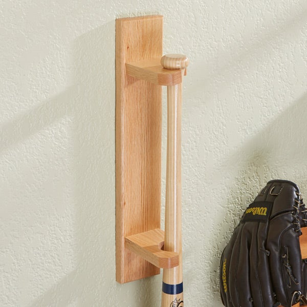 Oak Baseball Bat Display Stand