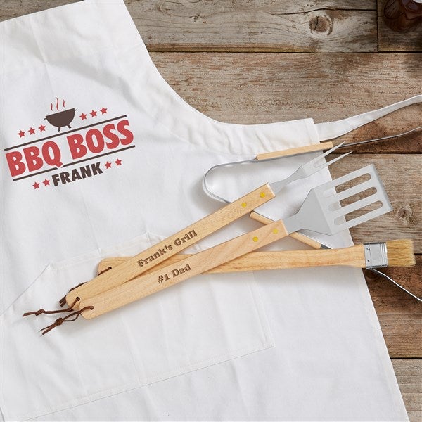 Personalized BBQ Grill Utensil Set - You Name It