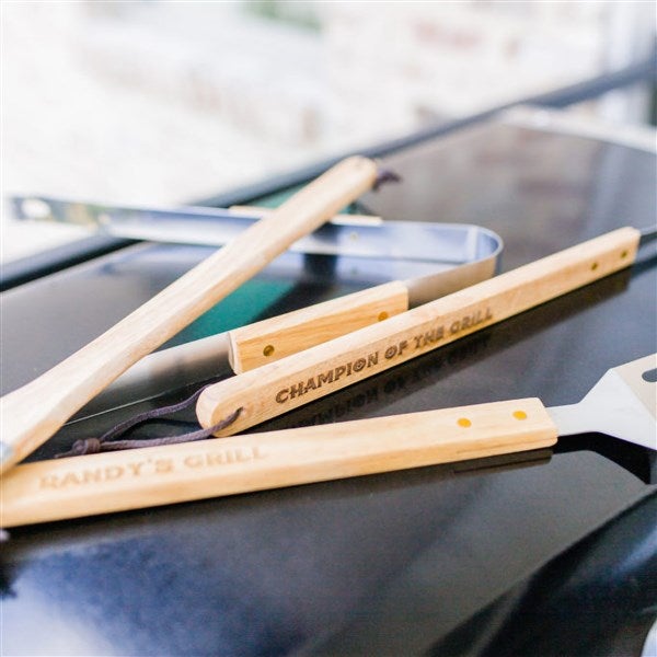 Personalized BBQ Grill Utensil Set - You Name It