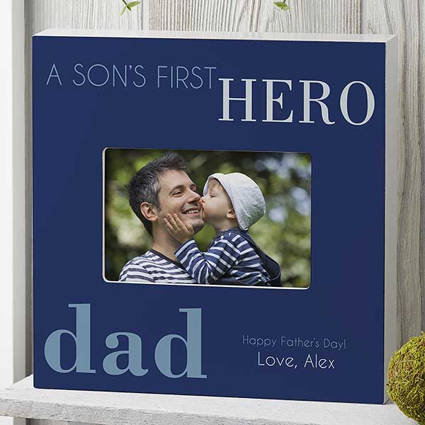 Personalized Dad Picture Frames - First Hero, First Love