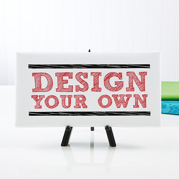 Design Your Own Custom Canvas Print - 5.5" x 11"
