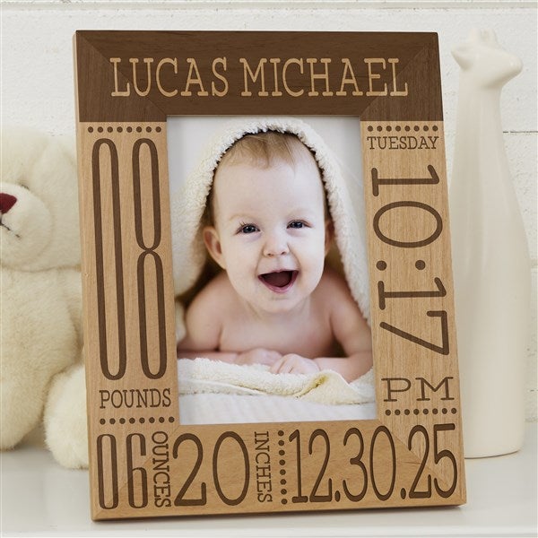 Personalized Baby Birth Information Picture Frame - Baby Love