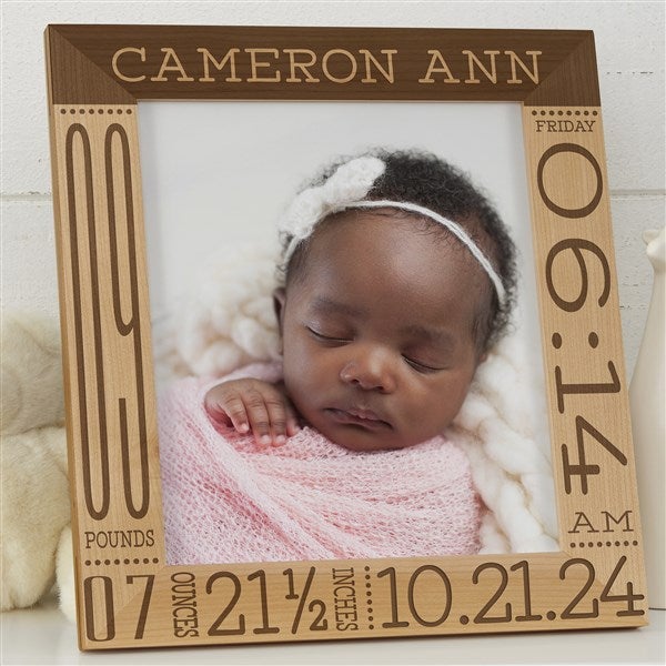 Baby Birth Information Personalized 8x10 Picture Frame - Baby Love