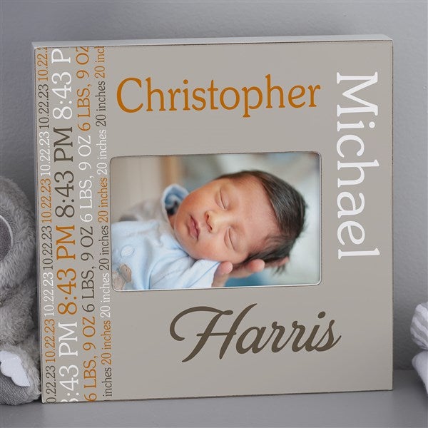 Darling Baby Boy Personalized 4x6 Box Frame Picture Frame