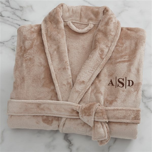 Embroidered Men's Luxury Fleece Robe - Just For Him - Name