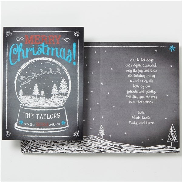 Snow Globe Greeting Card