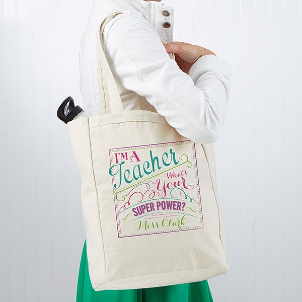 Personalized Teacher Tote Bag - Teacher Quotes