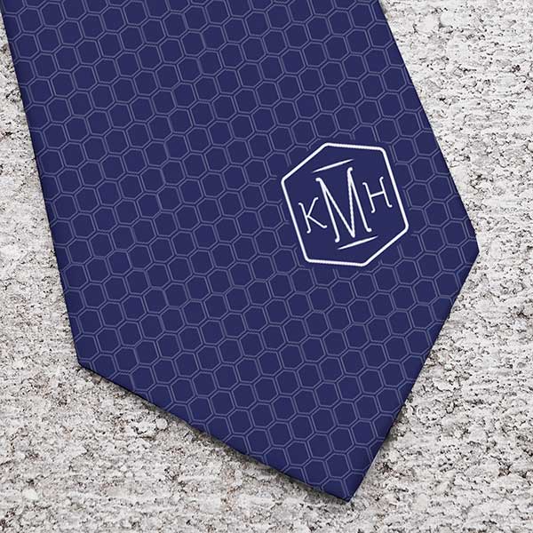 Personalized Men's Tie - Monogram