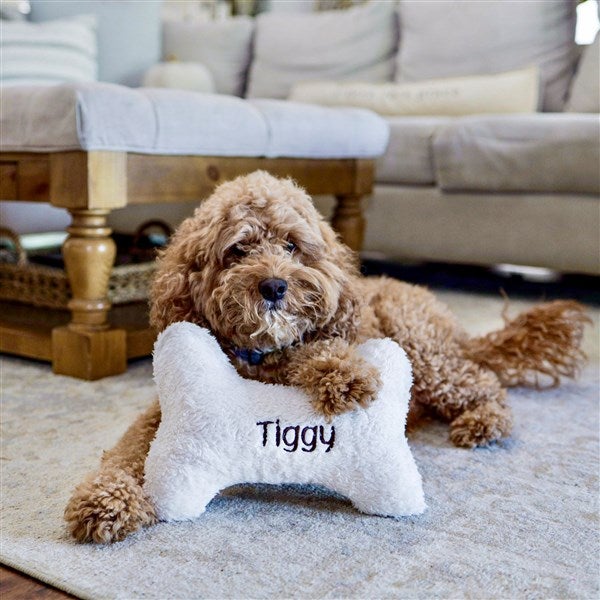 Personalized Dog Bone Pet Pillow - Small