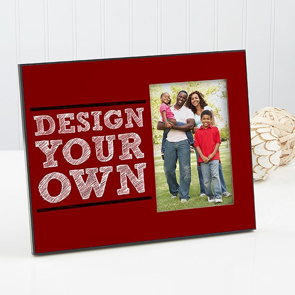 Design Your Own Personalized Offset Frame - Red - Design Your Own