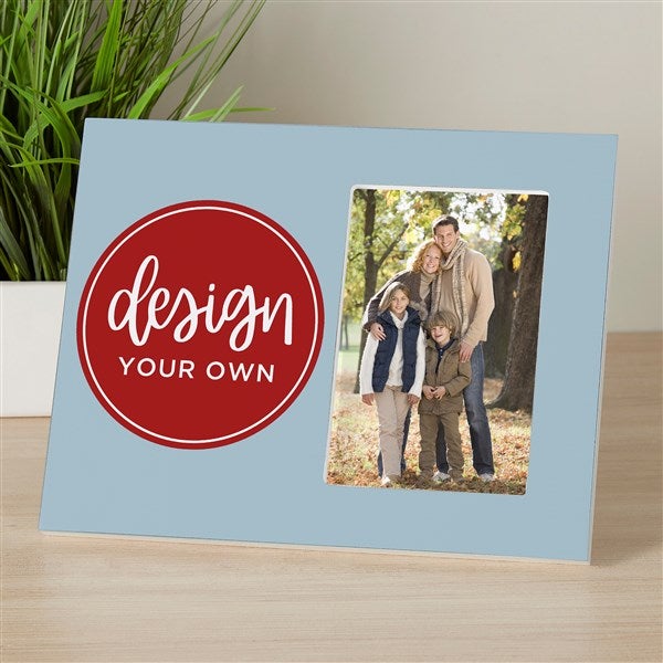 Design Your Own Personalized Offset Frame - Slate Blue