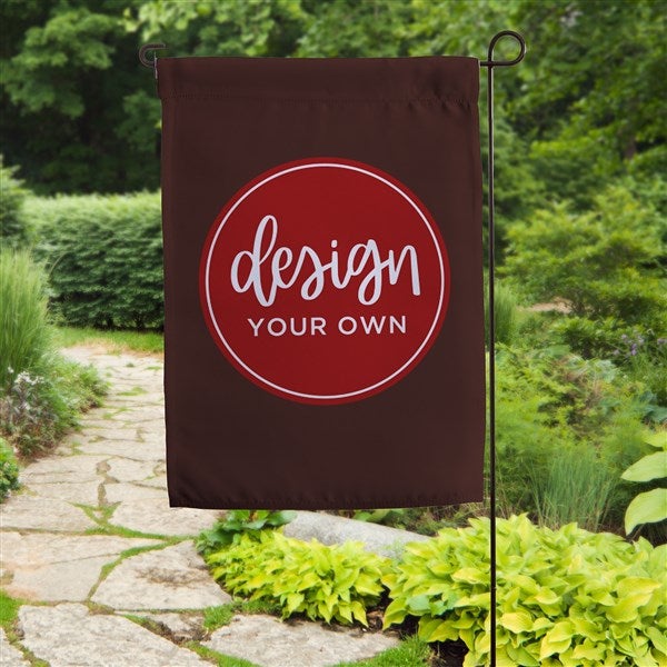 Design Your Own Personalized Garden Flag- Brown