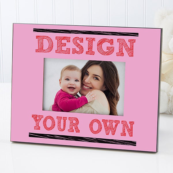 Design Your Own Personalized Picture Frame - Pink - Design Your Own