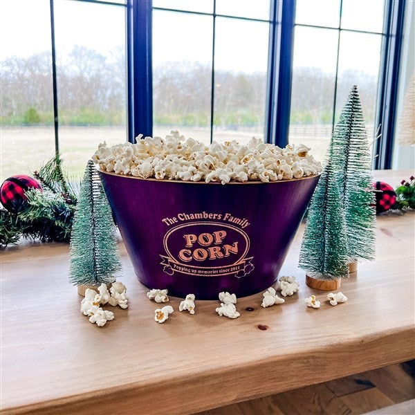 Personalized Popcorn Bowl - Large Serving Bowl