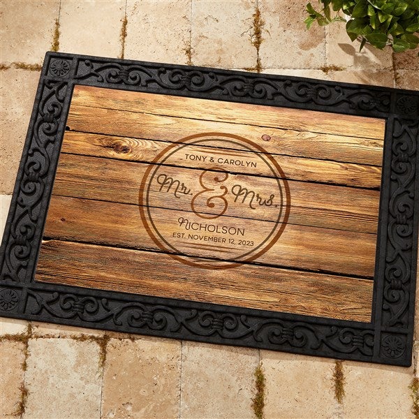 Personalized Wedding Doormat - Circle Of Love