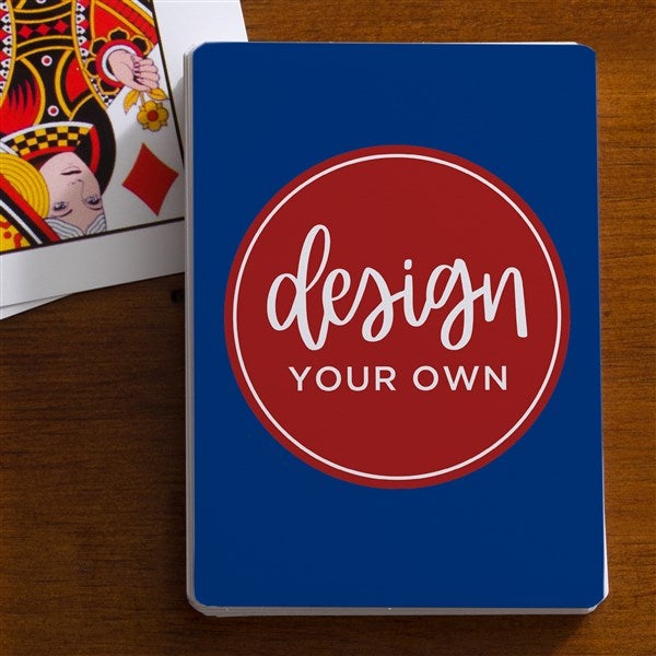 Design Your Own Custom Playing Cards- Blue