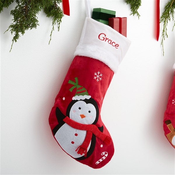 Personalized Christmas Stockings - Penguin