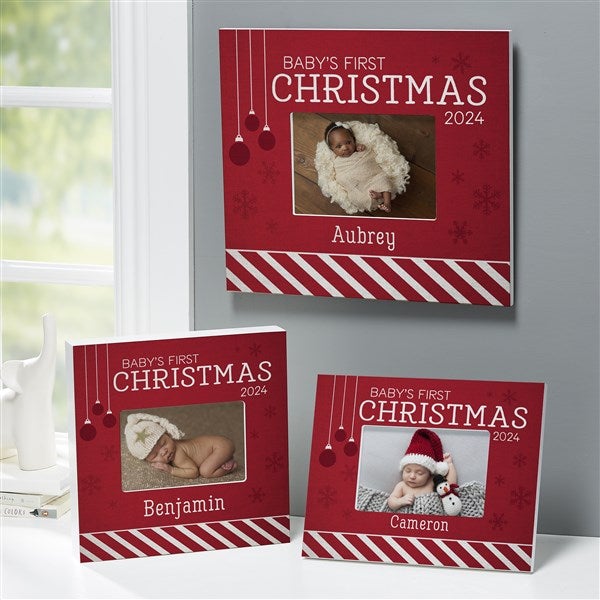 Baby's 1st Christmas Personalized Tabletop Frame - 4x6