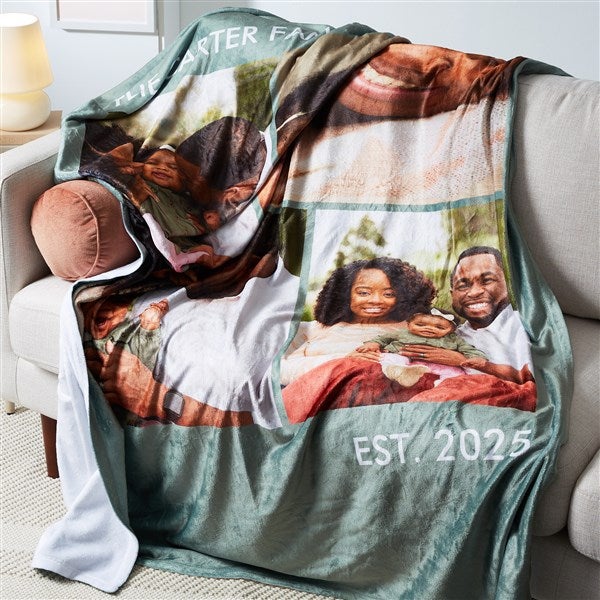 Custom Photo Blanket 60x80 - 4 Photos Blankets
