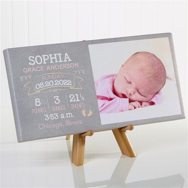 Home & Living STAR Baby Stats round sign Baby Keepsake Birth ...