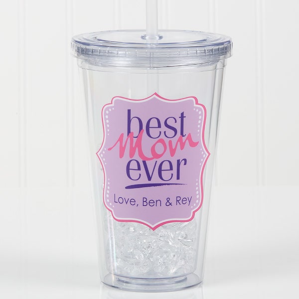 Personalized Acrylic Insulated Tumbler Best Mom Ever