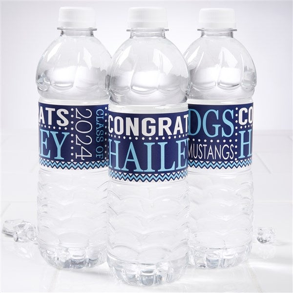 Personalized Water Bottle Labels - Graduation Party