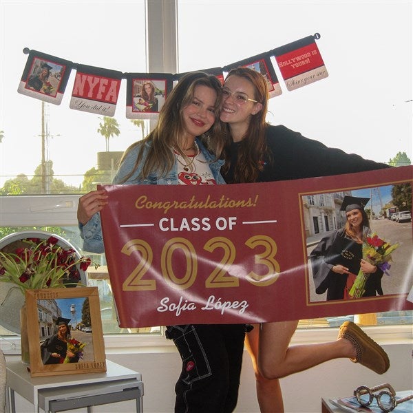 Personalized Photo Graduation Banner - Class Of