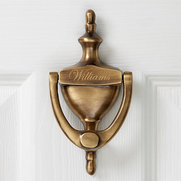 Personalized Brass Door Knocker Antique Brass For The Home