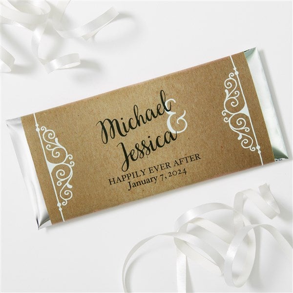 Chocolate Bar Wrappers Wedding
