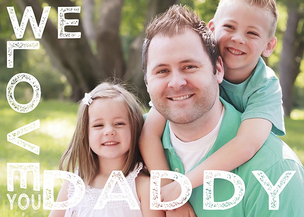 Personalized Photo Greeting Card - Loving Him