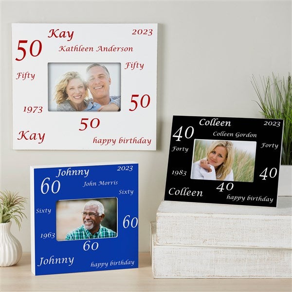 Personalized Birthday Photo Frame - Birthday Cheers Design
