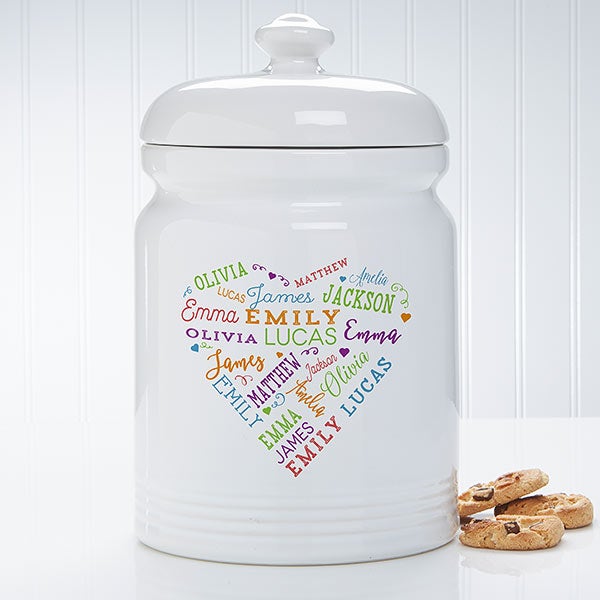 Personalized Cookie Jar - Close To Her Heart