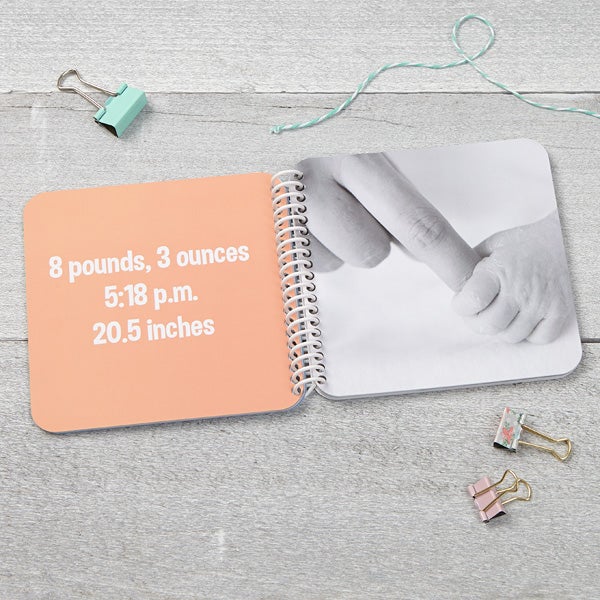 Baby Keepsake Soft Cover Mini Photo Book - Pastel