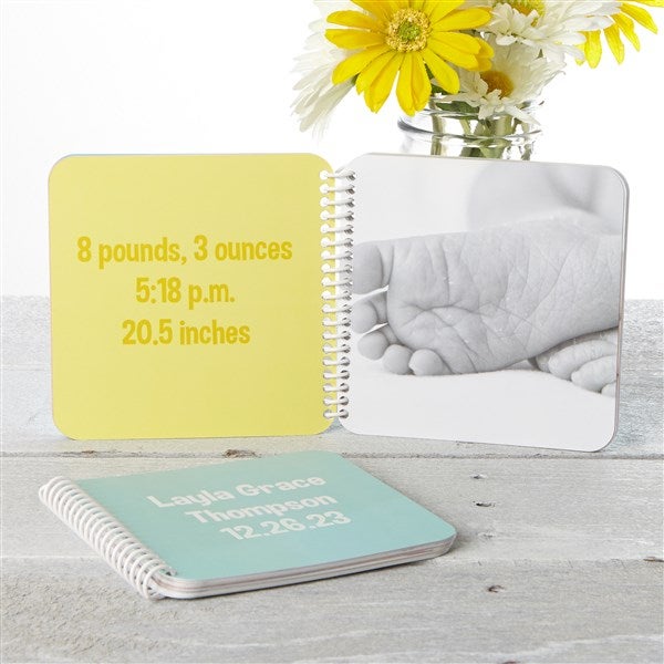 Baby Keepsake Soft Cover Mini Photo Book - Pastel