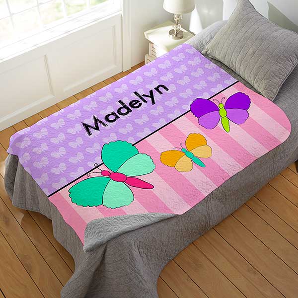 Personalized Fleece Blanket 50x60 - For Girls