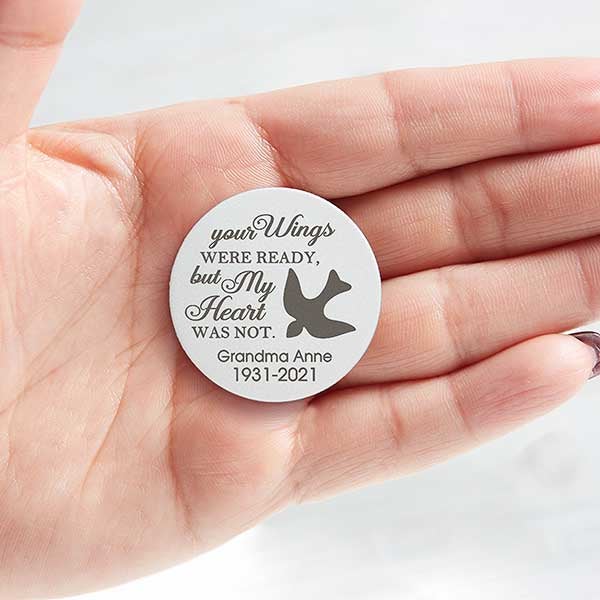 Personalized Pocket Tokens - Memorial Dove