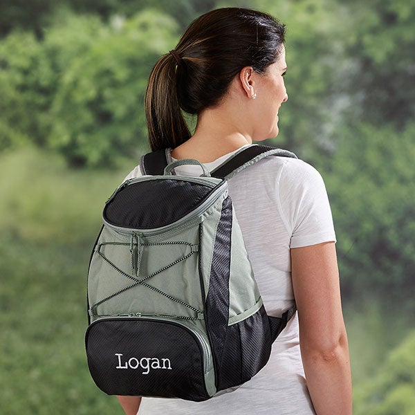 Personalized Backpack Cooler with Embroidered Name