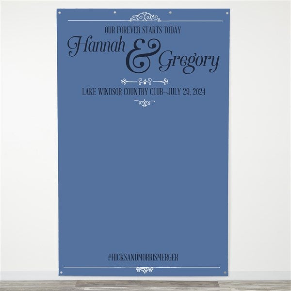 Personalized Photo Backdrop - Elegant Scroll