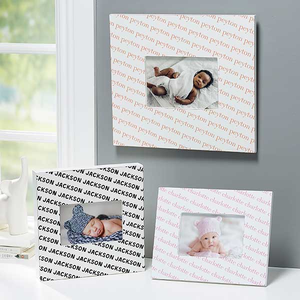 Personalized Baby Frame - Repeating Baby Name