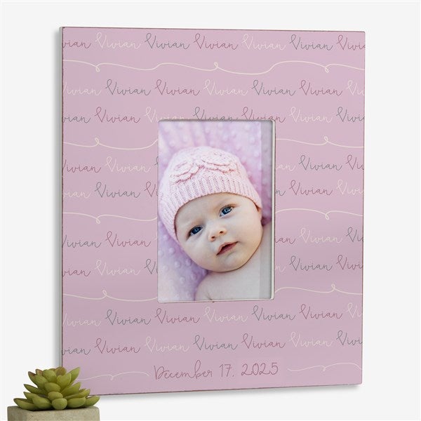 Personalized Modern Baby Girl Picture Frames